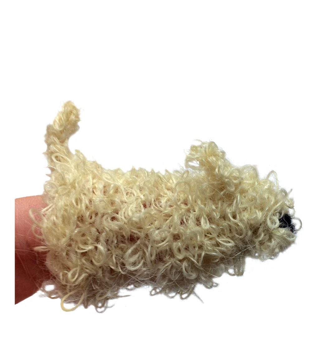 westie finger puppet - white dog finger puppy - White Dog Stuff